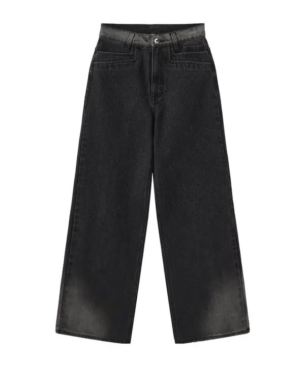 Marissa Chiara Embellished Wide Leg Jeans