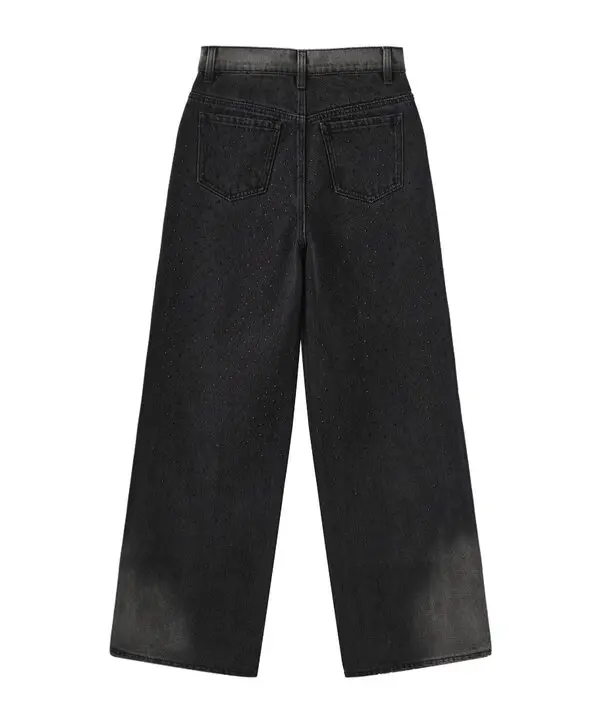 Marissa Chiara Embellished Wide Leg Jeans