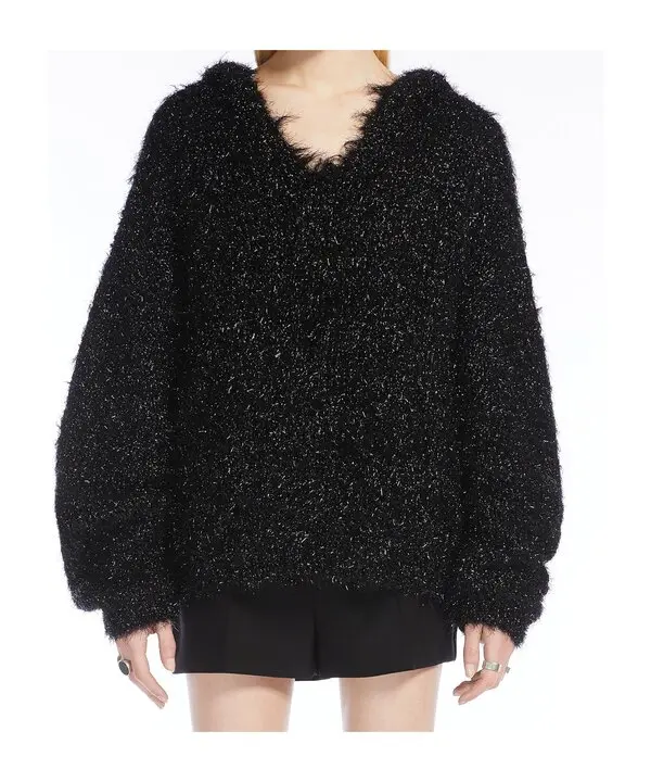 Sportmax V-neck Long-sleeve Hoodie