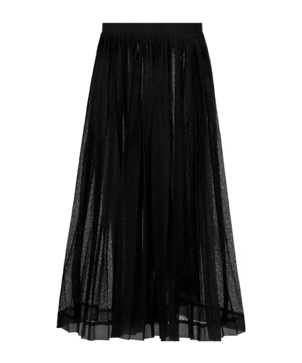 Dior Asymmetric Wrap Skirt With Horn Cut Details