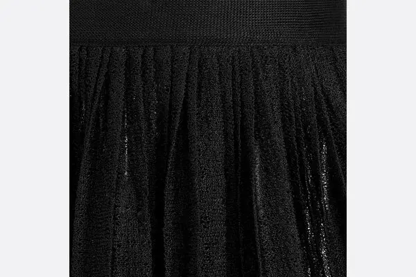Dior Asymmetric Wrap Skirt With Horn Cut Details