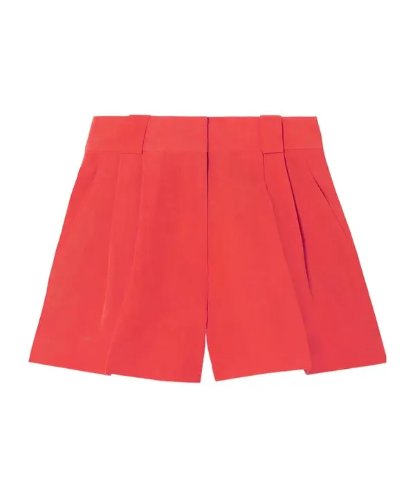 BLAZÉ MILANO Belted Tailored Shorts - Red