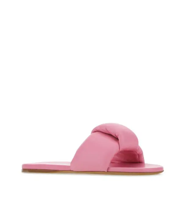 Miu Miu Padded Slip-on Sandals With Bow Detailing
