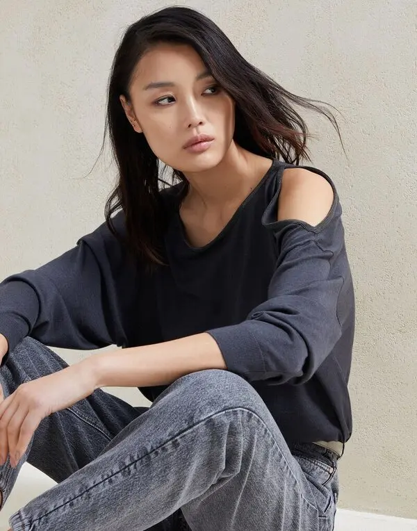 Brunello Cucinelli Cold Shoulder Jumper