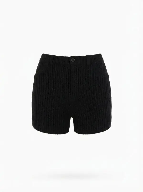 AYA MUSE Ribbed-knit Shorts