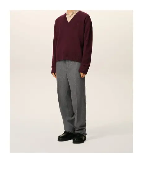 AMI Paris V-neck Knitted Jumper