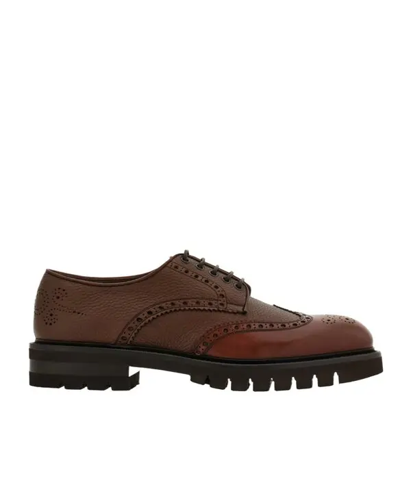 FERRAGAMO Derby Brogue - Brown