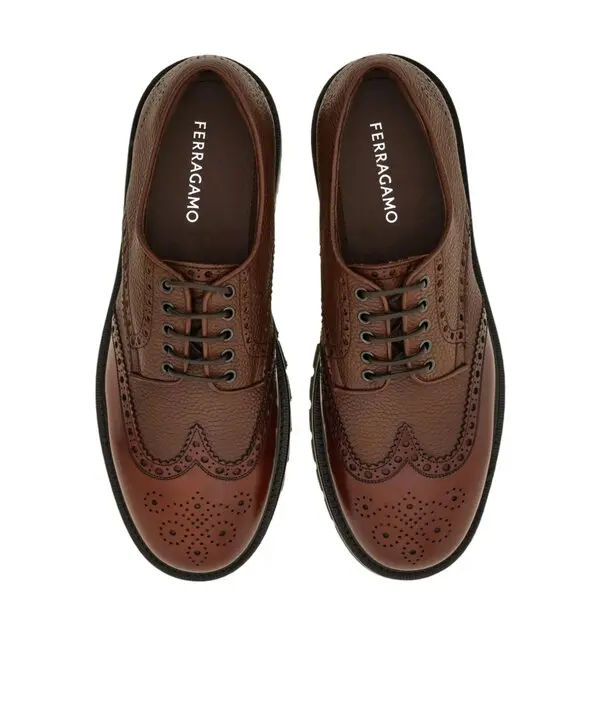 FERRAGAMO Derby Brogue Shoes