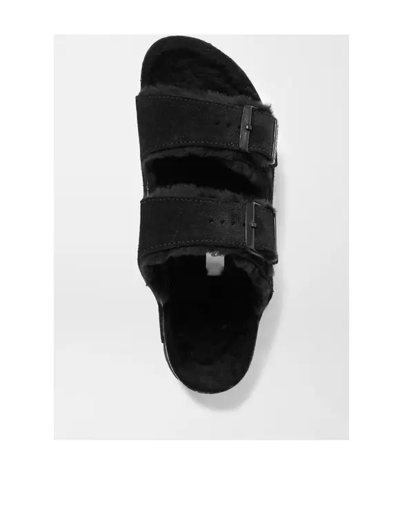 BIRKENSTOCK Arizona Buckled Slip-on Sandals - Black