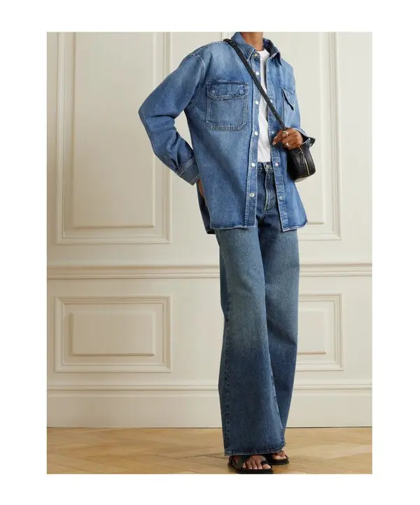 AGOLDE Wide-leg Denim Trousers - No