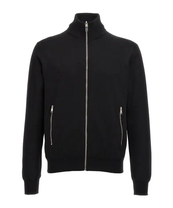 Prada Logo Plaque Reversible Bomber Jacket