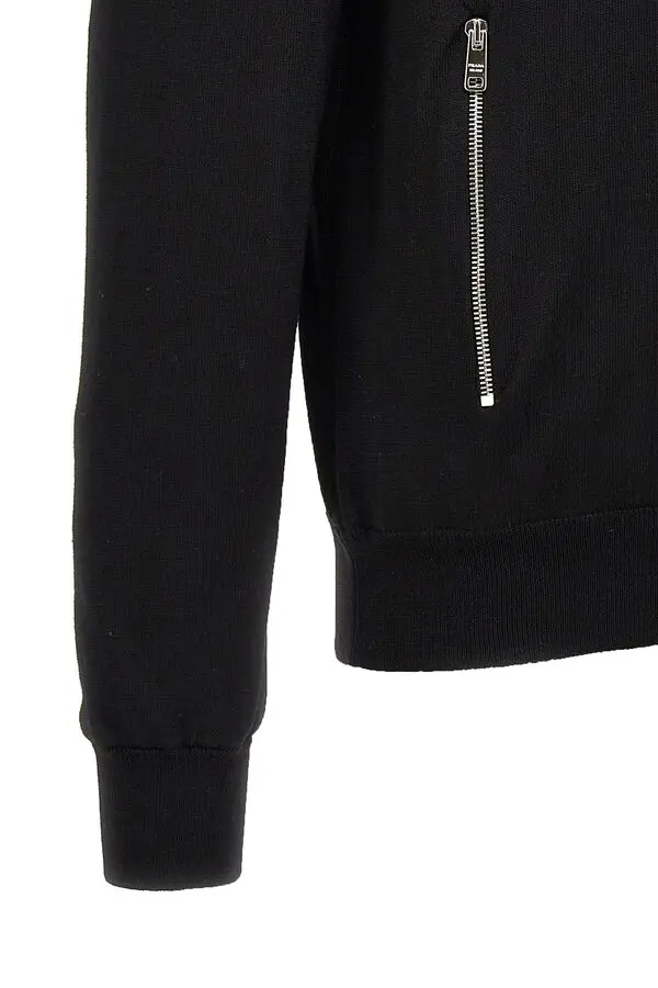 Prada Logo Plaque Reversible Bomber Jacket