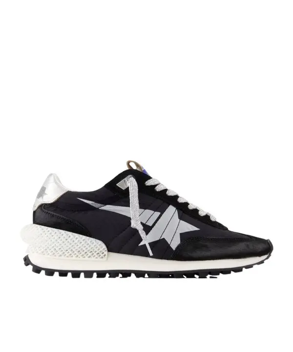 GOLDEN GOOSE Running Marathon Paneled Lace-up Sneakers - Black