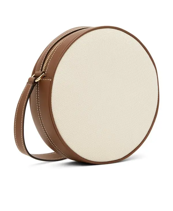 Burberry Monogram Canvas Crossbody Bag - Nude