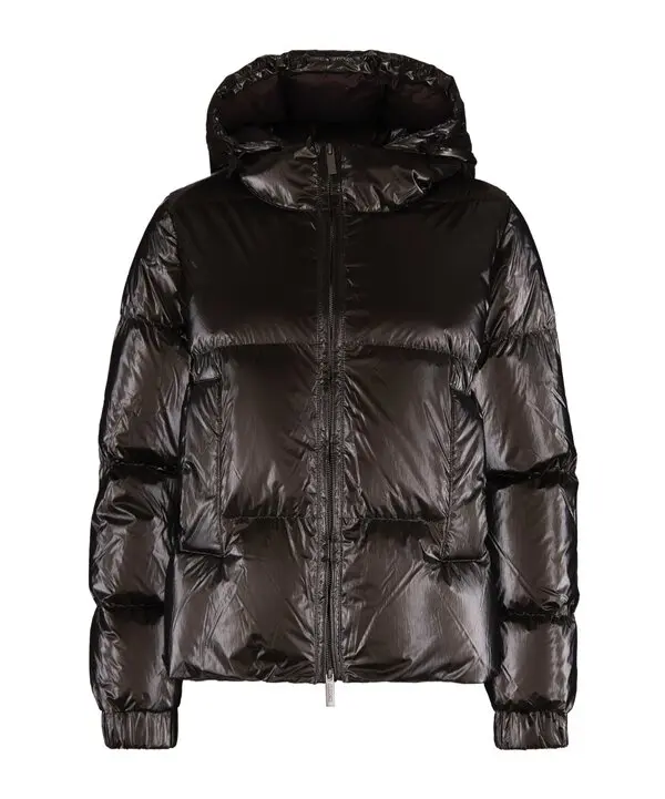 K-WAY Lethille Thermo Pearly Short Puffer Jacket - Black