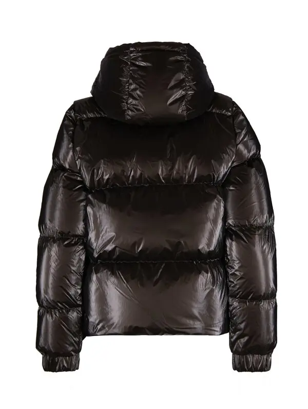 K-WAY Lethille Thermo Pearly Short Puffer Jacket - Black