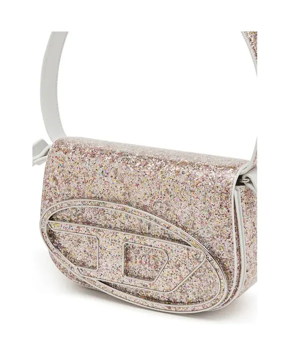 DIESEL® 1dr Glitter Shoulder Bag - Nude