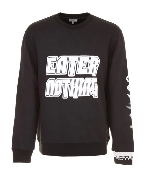 LANVIN Printed Long Sleeve Crewneck Sweatshirt