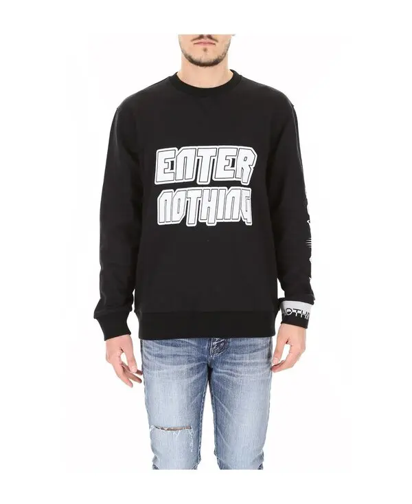 LANVIN Printed Long Sleeve Crewneck Sweatshirt