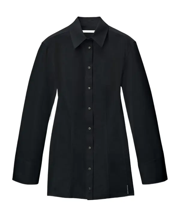 Alexander Wang Boned Shirt Minidress - Black