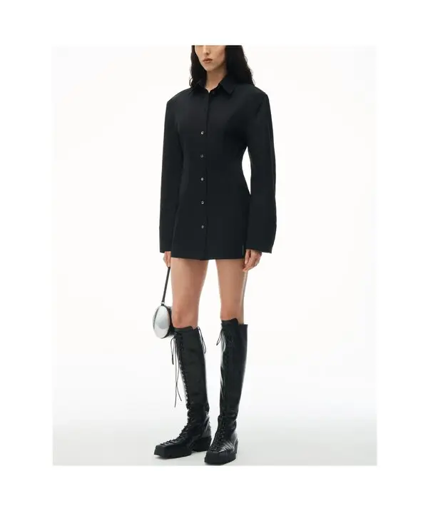 Alexander Wang Boned Shirt Minidress