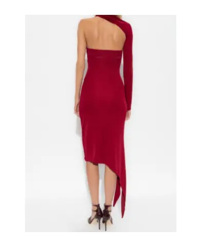 COURREGES Asymmetrical One-shoulder Dress With Extended Hem