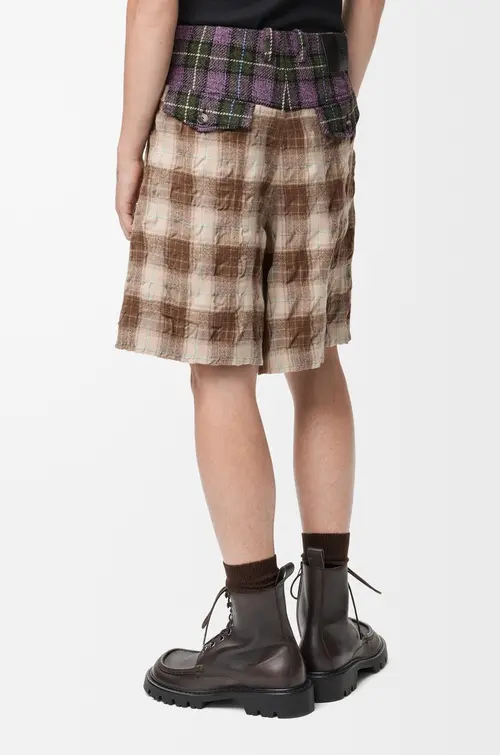 Loewe Checked Plaid Relaxed Fit Shorts