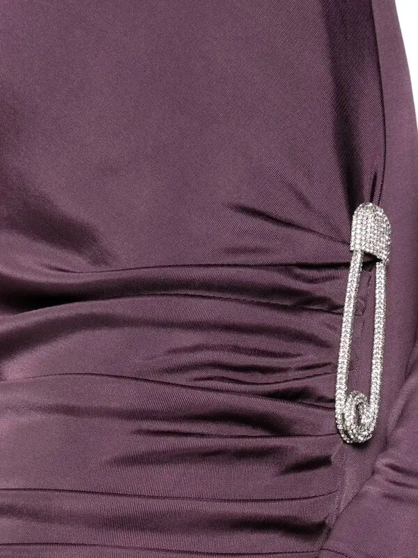Giuseppe Di Morabito Long Sleeve Draped Maxi Dress