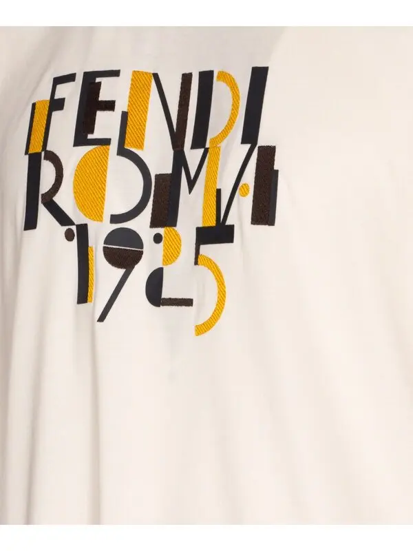Fendi Logo Printed Crewneck T-shirt