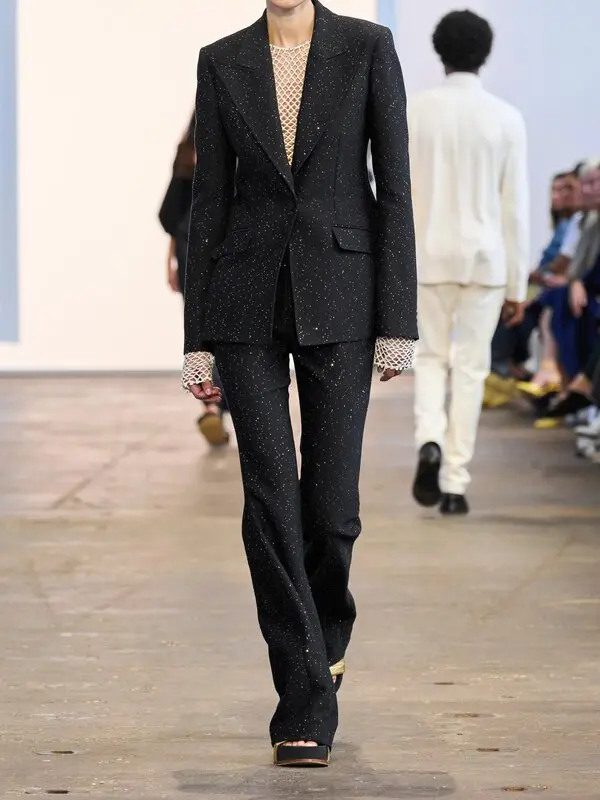 Gabriela Hearst High-waisted Embellished Flare Trousers