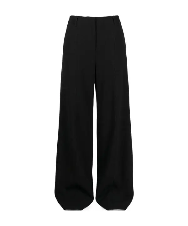 JEAN PAUL GAULTIER Wide Leg Tailored Trousers - Black