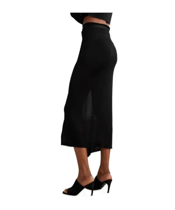 THE FRANKIE SHOP Alsen Knitted Midi Wrap Skirt
