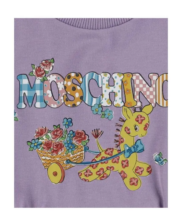 Moschino Giraffe Print T-shirt Dress