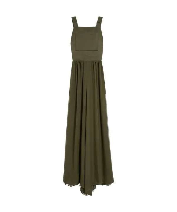 Max Mara Argenta Paneled Jumpsuit - Khaki