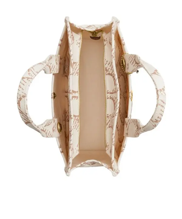 COACH Cargo Monogrammed Tote Bag - Nude