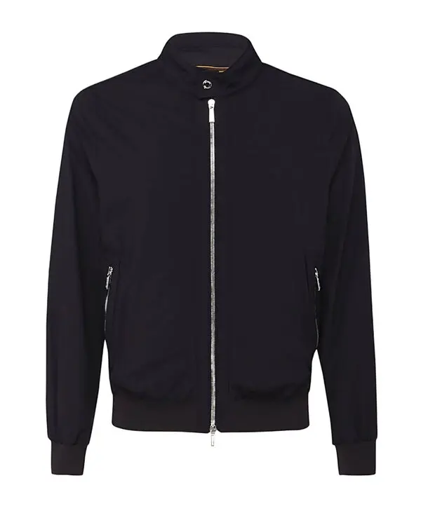 MOORER Alberti Water-repellent Bomber Jacket - Black