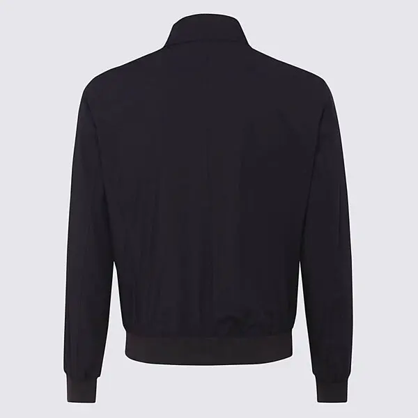 MOORER Alberti Water-repellent Bomber Jacket - Black