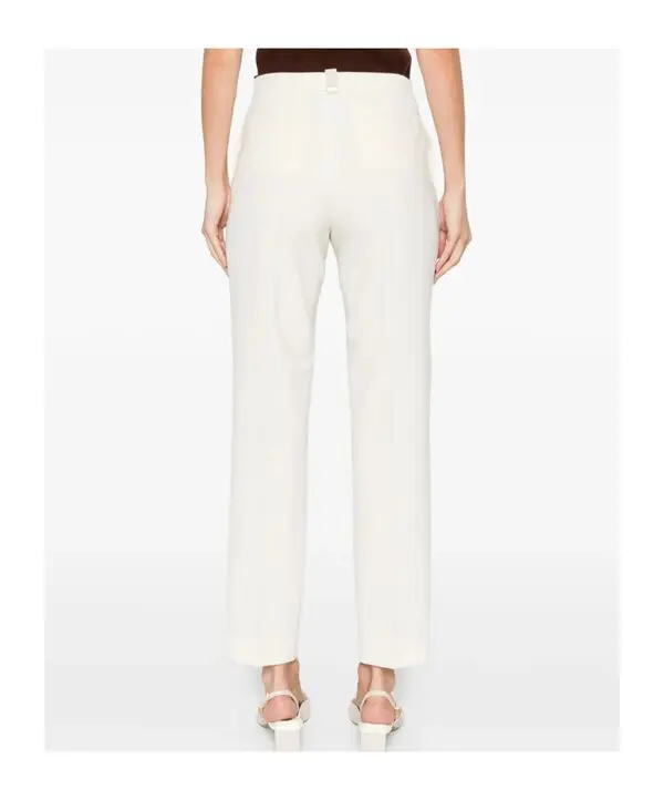 Fabiana Filippi Mid-rise Straight-leg Trousers - White