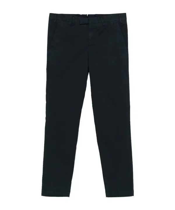 PT TORINO Pleated Zipper Casual Pants - Black