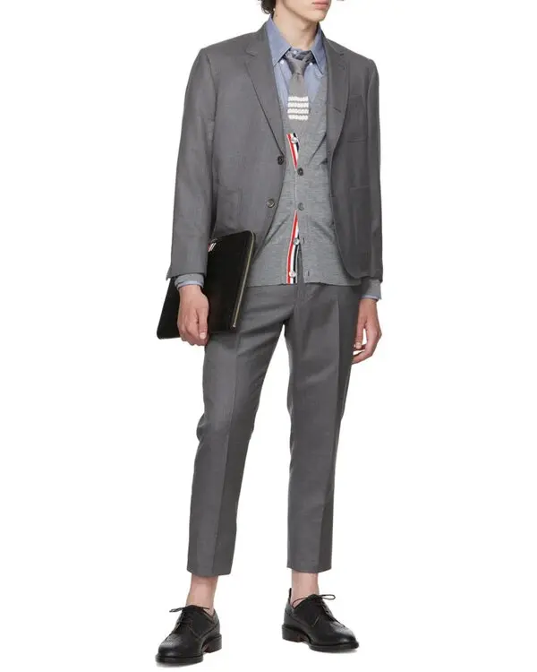 Thom Browne 4-bar Long-sleeved Shirt
