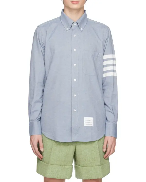 Thom Browne 4-bar Long-sleeved Shirt