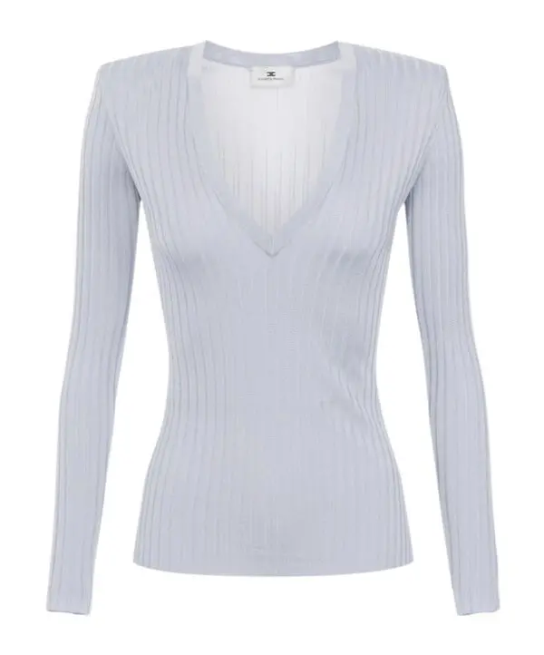 Elisabetta Franchi Long-sleeved V-neck Jumper