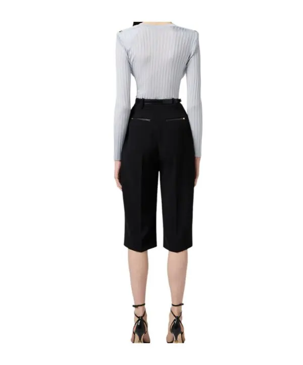 Elisabetta Franchi Long-sleeved V-neck Jumper
