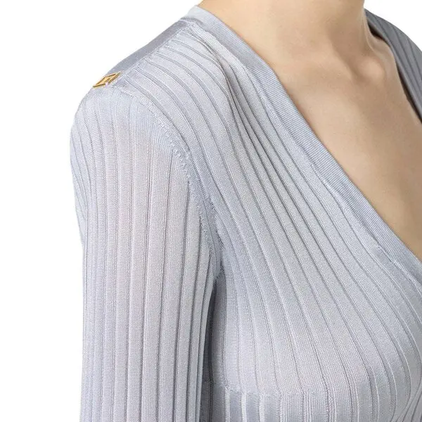Elisabetta Franchi Long-sleeved V-neck Jumper
