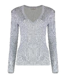 Elisabetta Franchi Long-sleeved V-neck Jumper