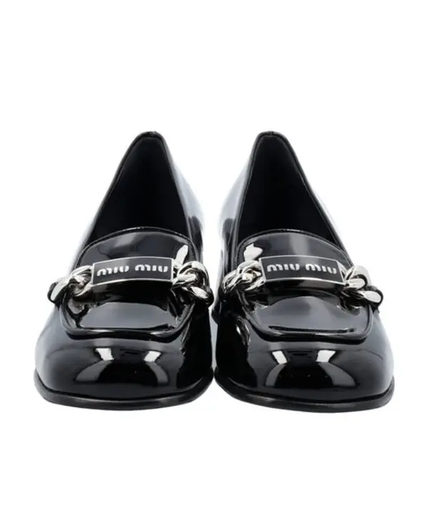 Miu Miu Logo Detail Loafers