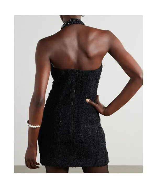 Balmain Embellished Buttoned Short Dress