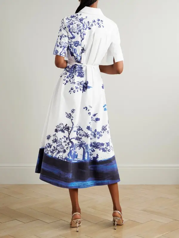 Erdem Printed Shirt Dress