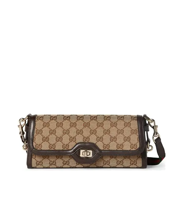 Gucci Luce Small Shoulder Bag - Brown