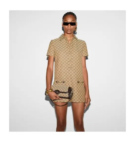Gucci Luce Small Shoulder Bag - Brown